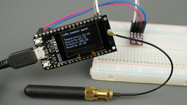 Esp32 Lora Sensor Monitoring With Web Server Long Range Communication Electronics