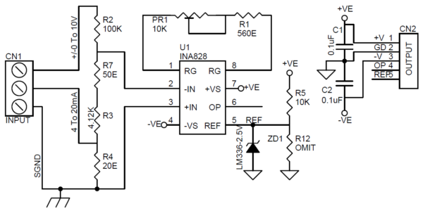 4-20mA / ±10V Analog Input Module for PLC - Electronics-Lab.com