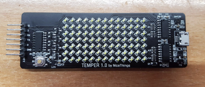 Temper: Sleek temperature sensor built on ESP8266 - Electronics-Lab