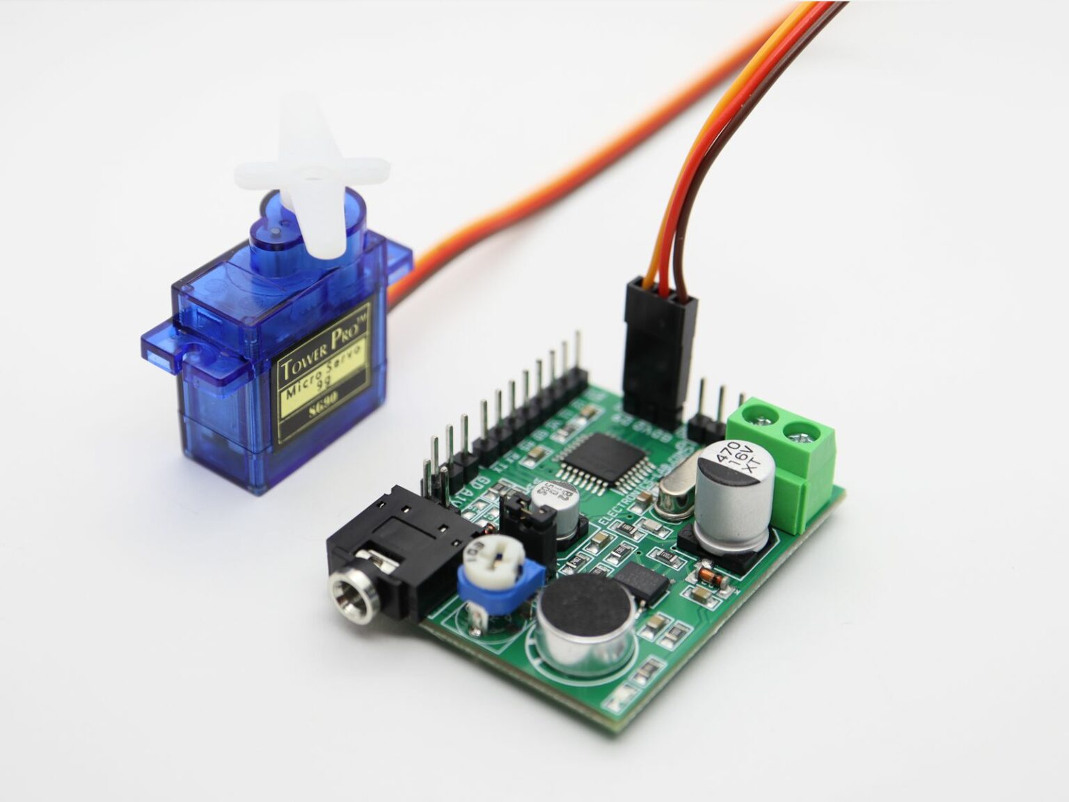 Sound to RC Servo Driver v2.0 - Arduino Compatible - Electronics-Lab