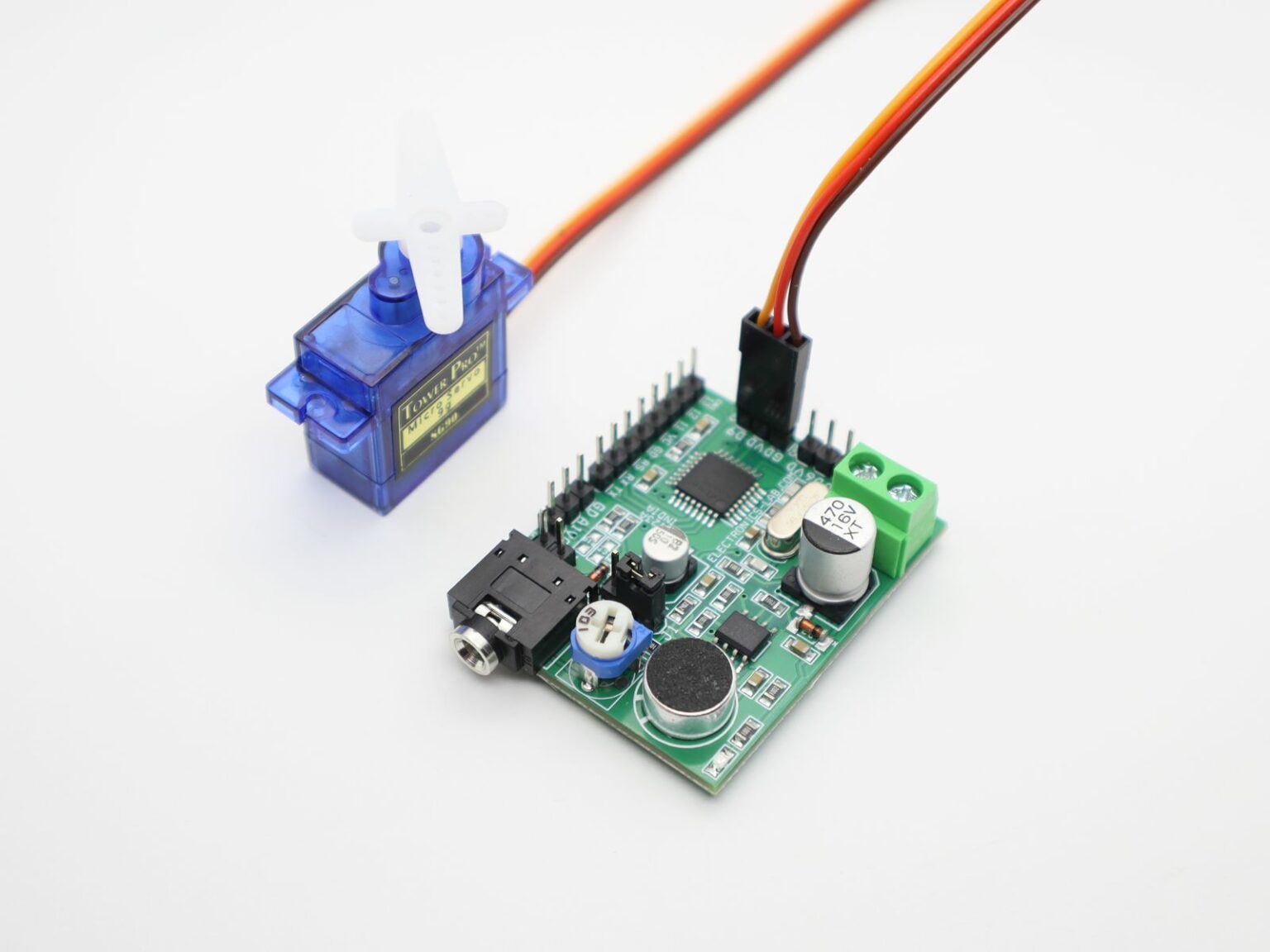 Sound to RC Servo Driver v2.0 - Arduino Compatible - Electronics-Lab