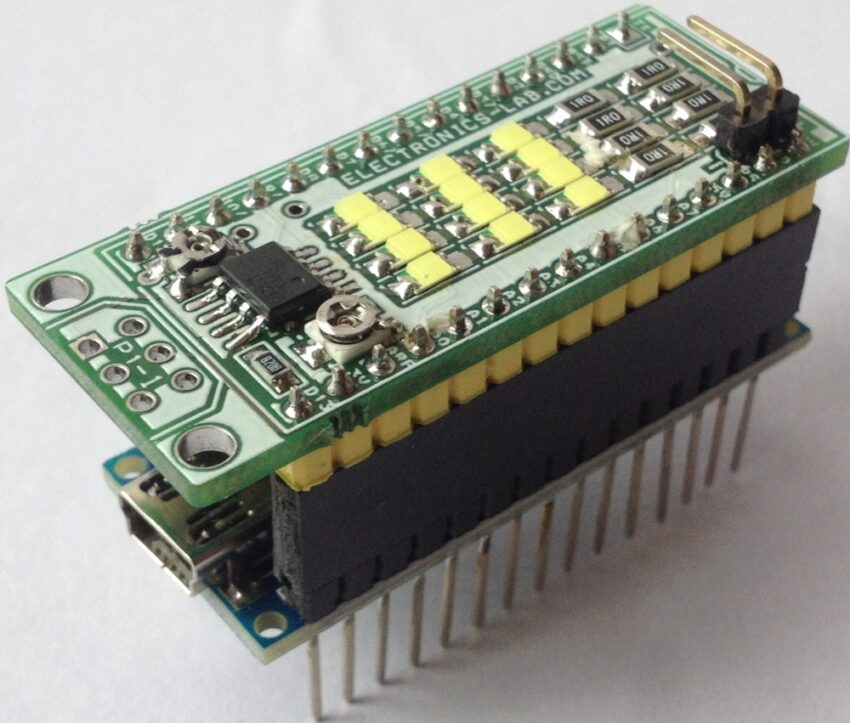 750mA Constant Current LED Driver Arduino Nano Shield - Electronics-Lab.com