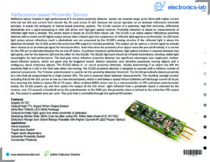 Reflectance based Proximity Sensor - Electronics-Lab