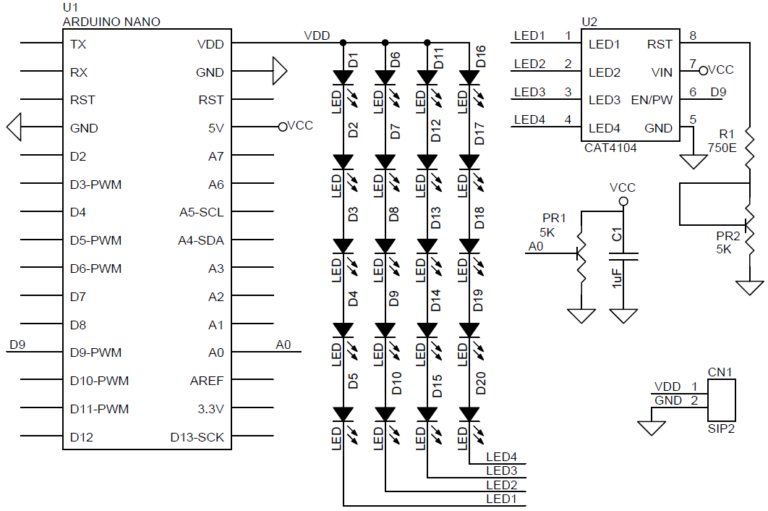 750mA Constant Current LED Driver Arduino Nano Shield - Electronics-Lab