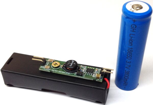 Single 18650 LiPo Battery to 5V Boost Converter - Electronics-Lab
