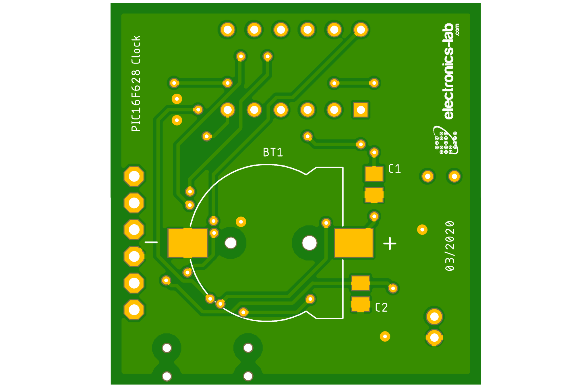 7 Segment Mini Clock Using Pic16f628a And Ds1307 Rtc Electronics Lab