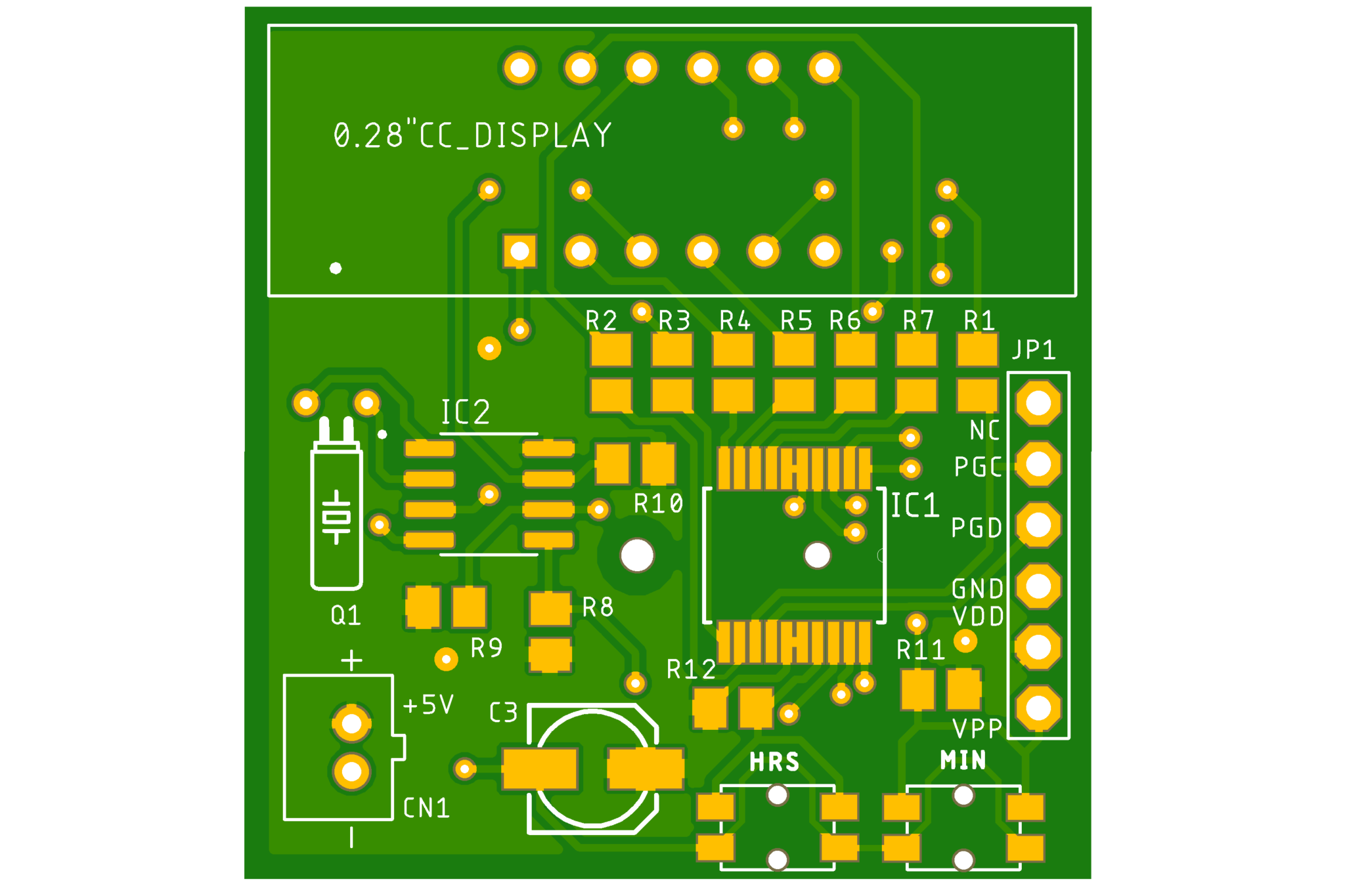 7 Segment Mini Clock Using Pic16f628a And Ds1307 Rtc Electronics Lab
