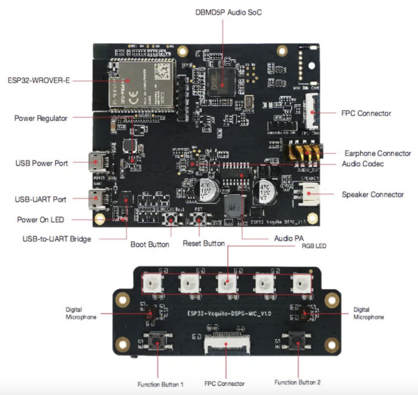 Esp32 Vaquita Dspg Board With Sdk For Alexa Built In Iot Devices With Seamless Voice Integration