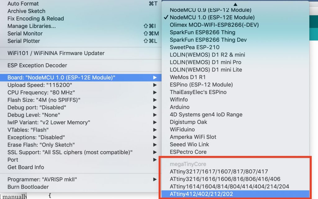Using the New ATtiny Processors with Arduino IDE (ATtiny412, ATTiny1614, ATtiny3216, ATtiny1616 ...