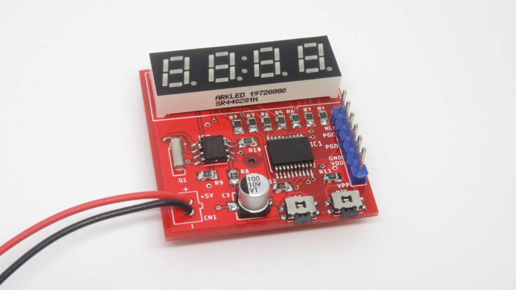 7-segment Mini Clock using PIC16F628A and DS1307 RTC - Electronics-Lab