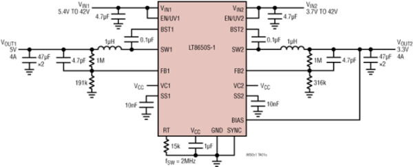 Analog Devices Releases Dual Silent Switcher Series - Electronics-Lab