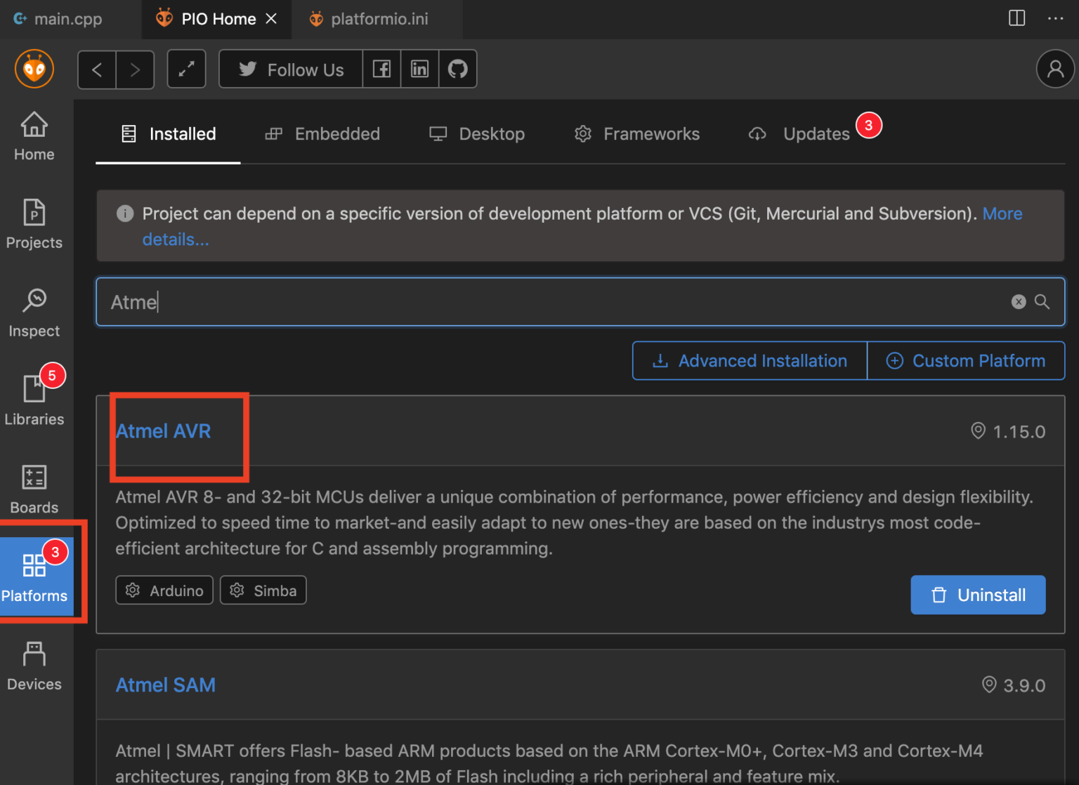 Programming the ATtiny10 with Platform.io IDE - Electronics-Lab