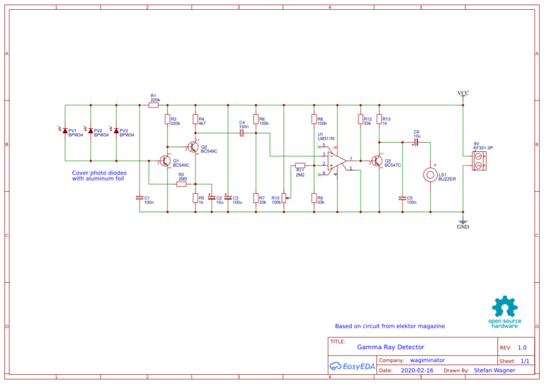 BPW34 Gamma Ray Detector - Electronics-Lab