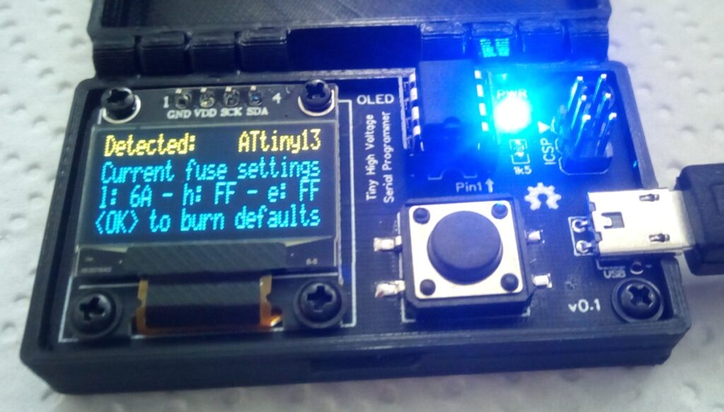 TinyHVSP - High Voltage Serial Programmer based on ATtiny84 ...