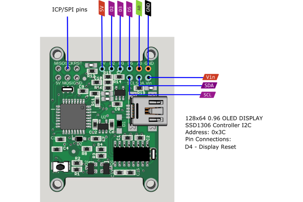 A New Atmega328p Board With Onboard Oled Display Electronics