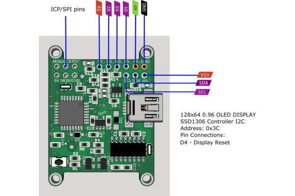 A new ATMega328p board with onboard OLED Display - Electronics-Lab