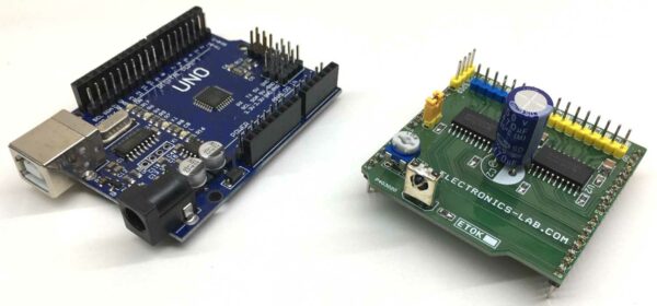 8 Channel Inductive Load Driver Arduino Shield - Electronics-Lab.com