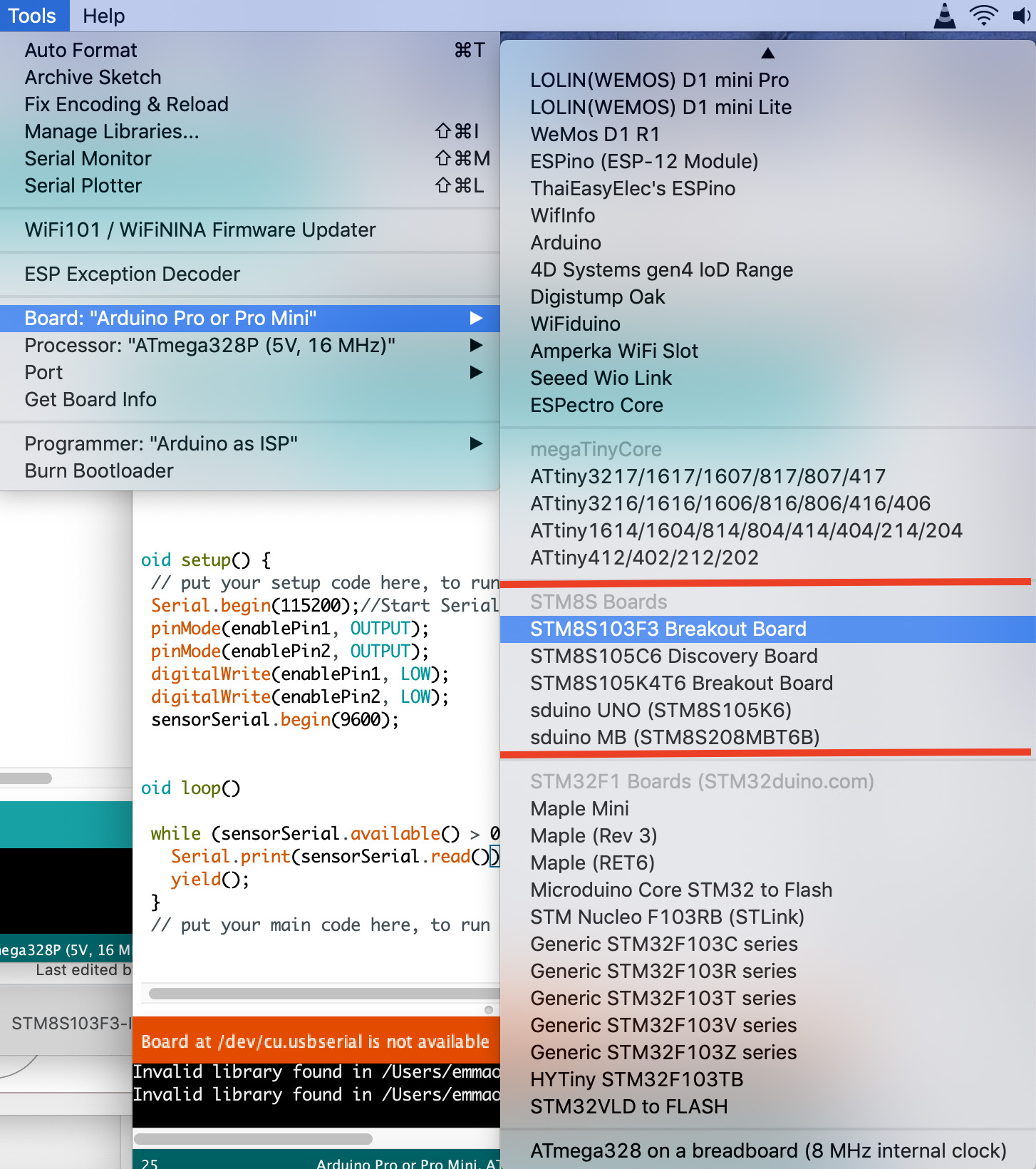 Programming Stm8s Microcontrollers Using Arduino Ide Electronics