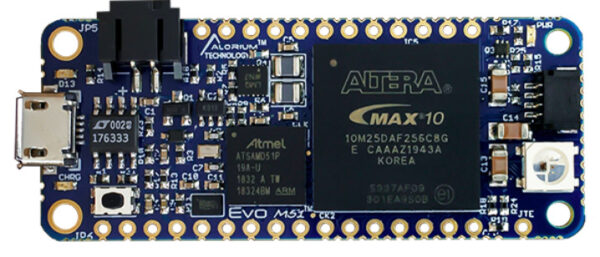 Evo M51 Compute module Features Atmel SAMD51 MCU with Intel MAX 10 FPGA - Electronics-Lab