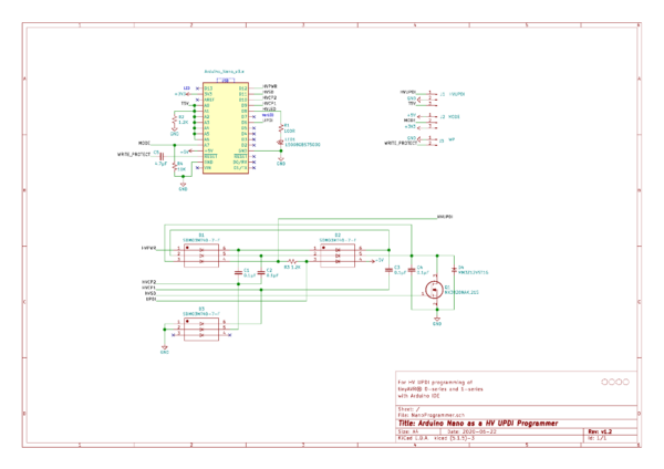 Diy Arduino Nano Hv Updi Programmer Electronics Lab