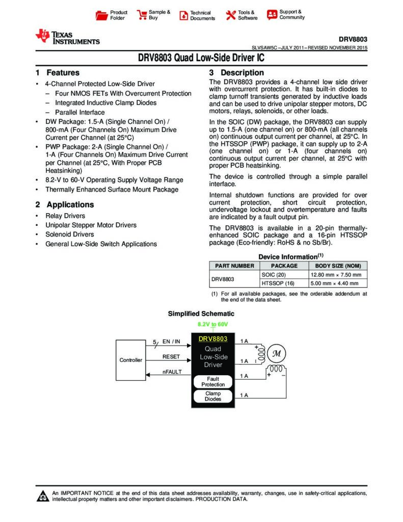 drv8803 - Electronics-Lab.com