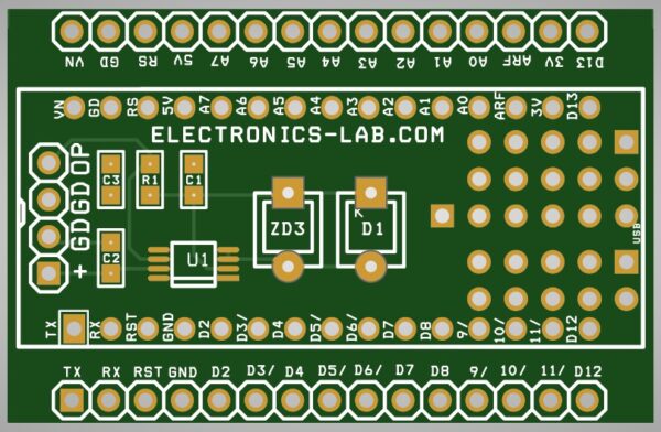 Photodiode Amplifier for Visible Light Using OPA381 - Arduino Nano ...