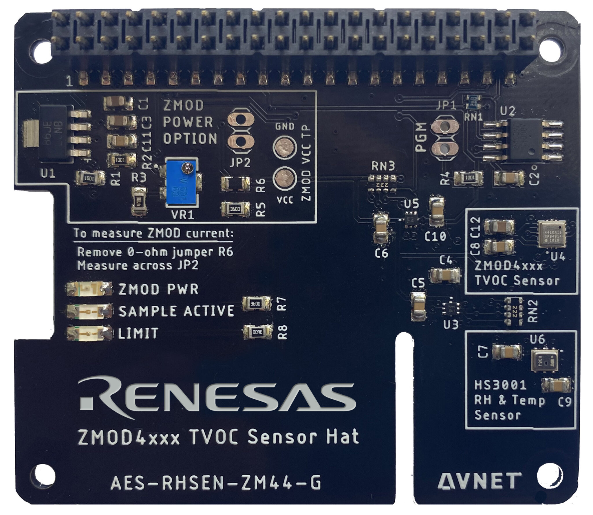 Avnet's Renesas ZMOD4410 Indoor Air Quality HAT for Raspberry Pi - Electronics-Lab