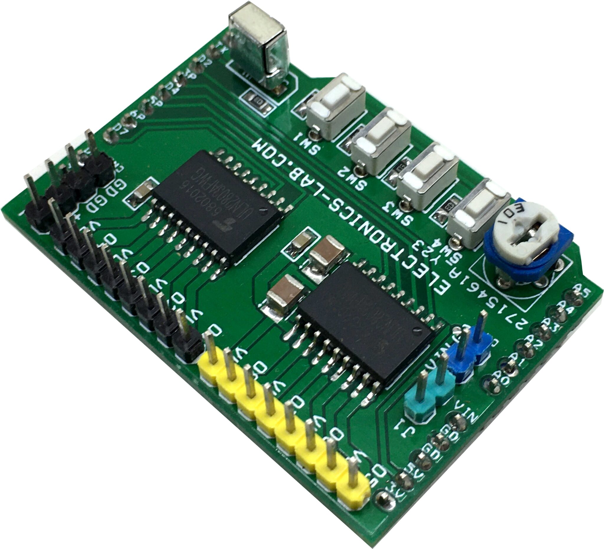 8 Channel Infra-Red Remote-Control Arduino Shield Using ULN2803 - Electronics-Lab.com