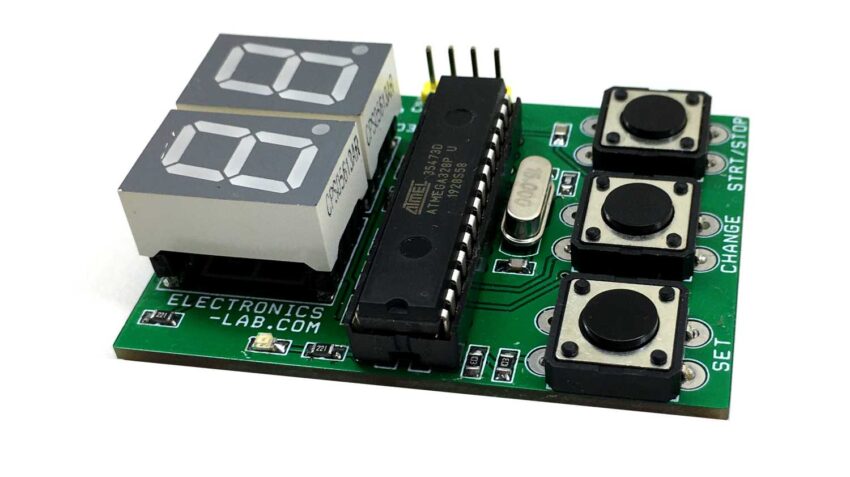 Arduino Compatible 2 Digit 7 Segment Display Board For Timercounter Electronics