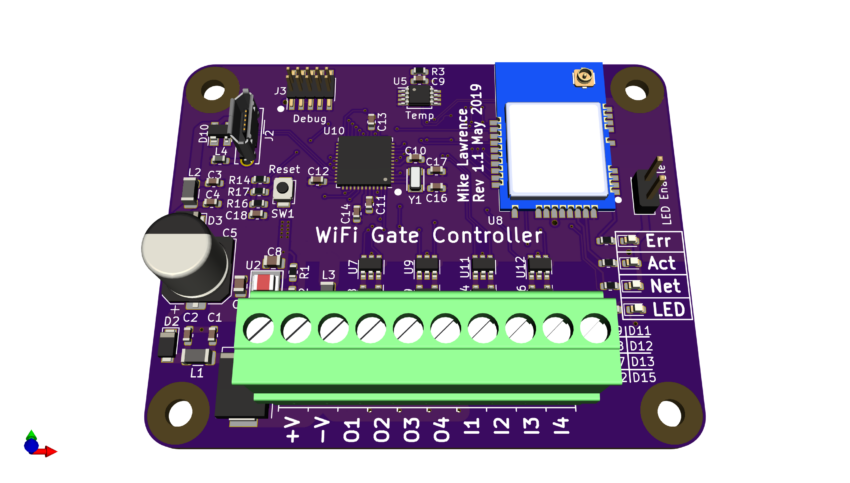 Wifi Gate Controller is Arduino Compatible - Electronics-Lab