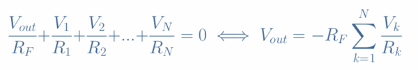 The Summing OPAMP Amplifier - Electronics-Lab
