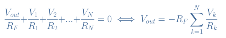 The Summing OPAMP Amplifier - Electronics-Lab