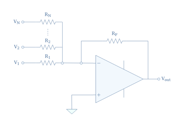 The Summing OPAMP Amplifier - Electronics-Lab