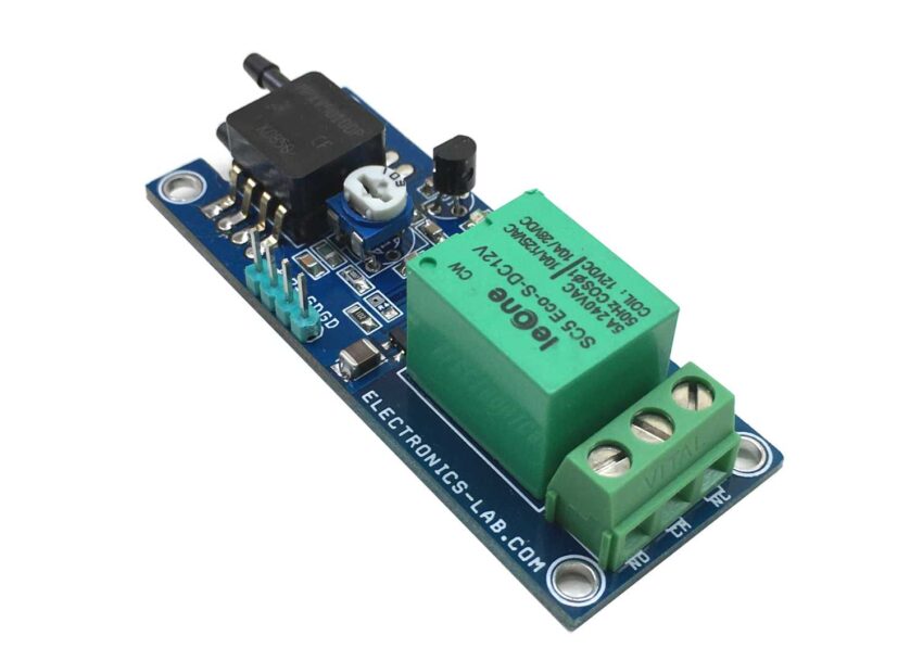 Liquid or Air Pressure Switch with Relay - Electronics-Lab.com