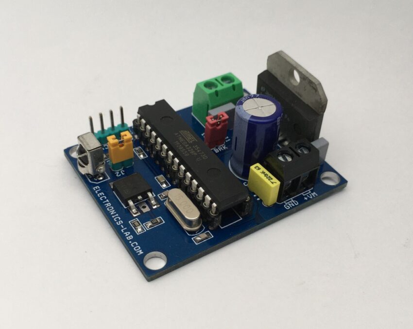 Brushed DC Motor Controller Using Infra-Red Remote - Electronics-Lab