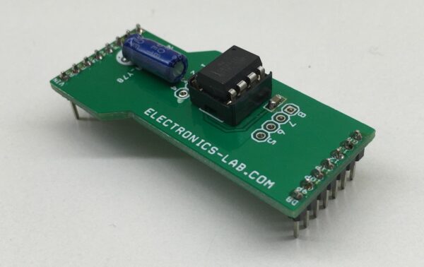 Attiny85 8-pin Arduino Programming Shield - Electronics-Lab.com