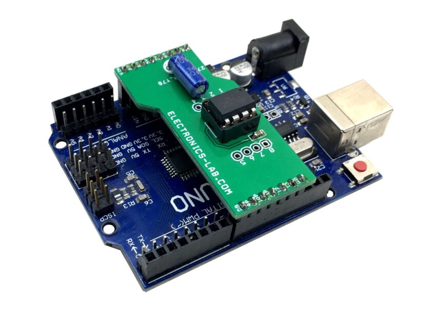 Attiny85 8-pin Arduino Programming Shield - Electronics-Lab