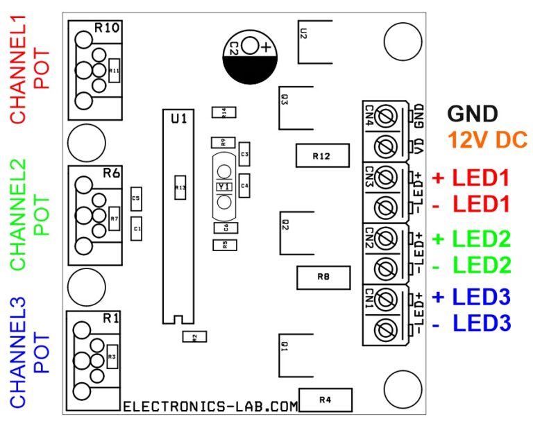 RGB LED Controller using Atmega328 - Electronics-Lab.com RGB LED Controller using Atmega328 - Electronics-Lab.com