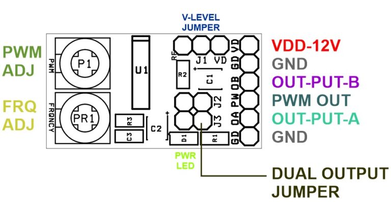 PWM Module with Dual Source/Sink Outputs using SG3525 - Electronics-Lab