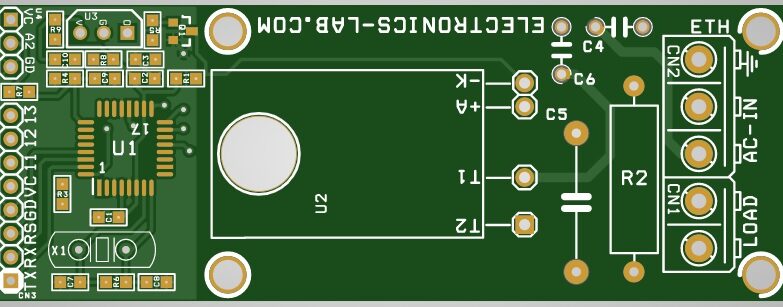 PCB GERB TOP - Electronics-Lab.com