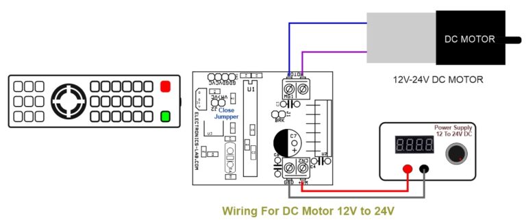 Brushed DC Motor Controller Using Infra-Red Remote - Electronics-Lab