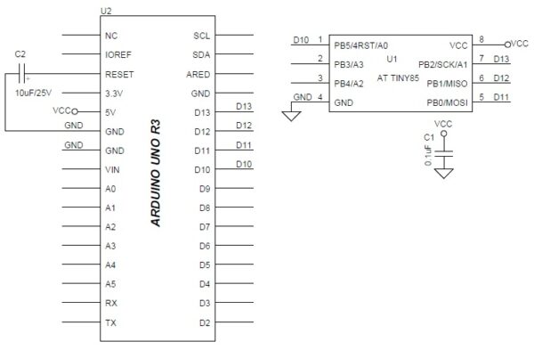 Attiny85 8 Pin Arduino Programming Shield Electronics