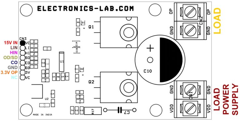 High voltage Half-Bridge with Current Feedback using L6390 - Electronics-Lab