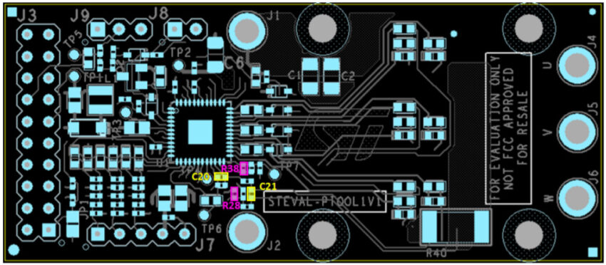 STMicroelectronics STEVAL-PTOOL1V1 BLDC Motor Driver for Battery-Powered Applications ...
