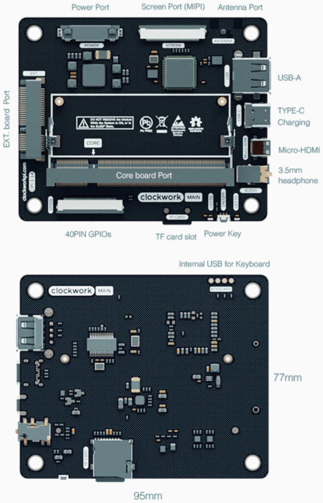 Raspberry Pi Cm3 Based Devterm Kit Features Keyboard Computer Electronics