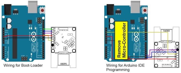 Wiring For Boot Loader And Arduino Ide Programing Electronics Lab