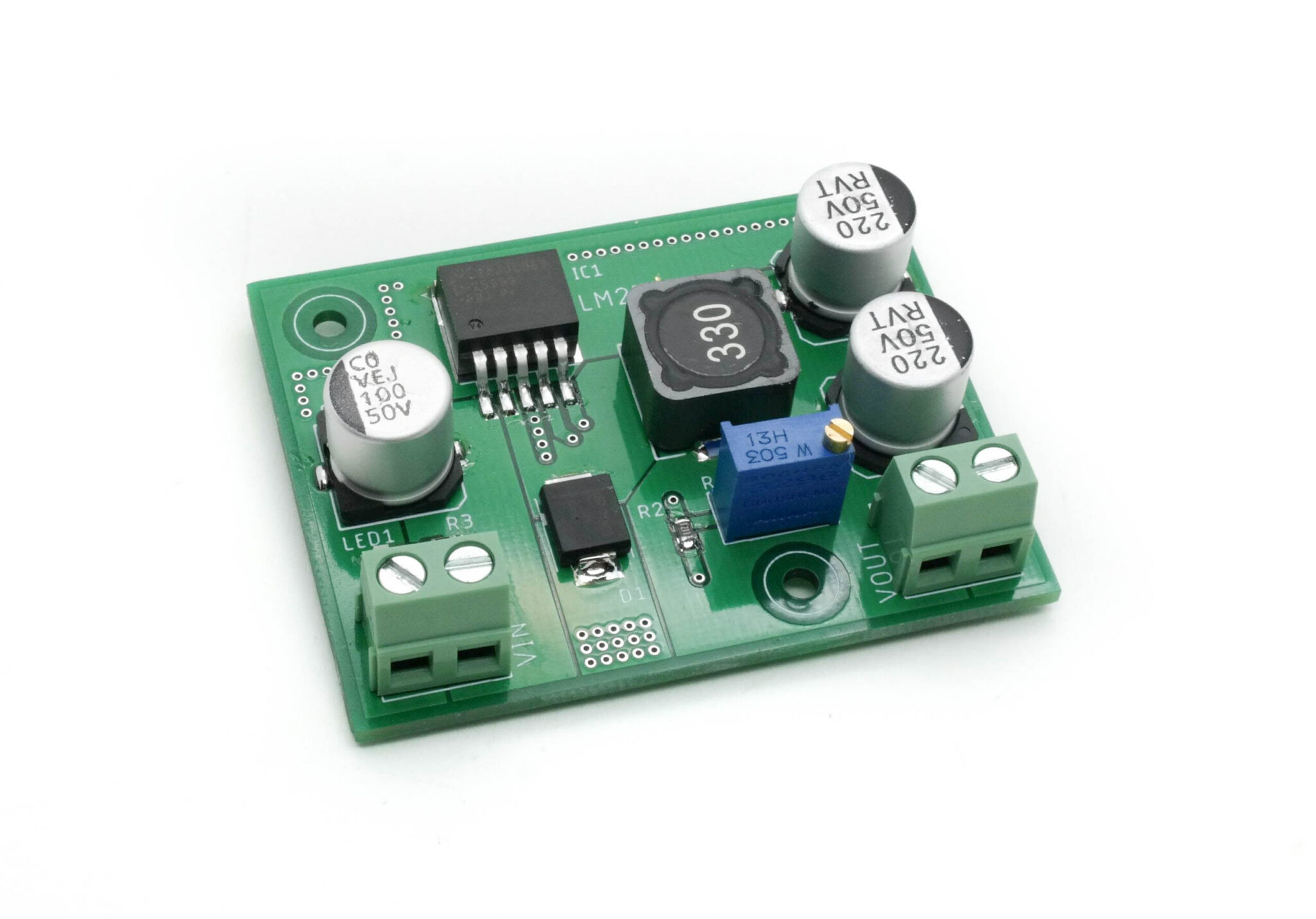 1.2V to 35V @ 3A Adjustable Step-down Regulator using LM2596 ...