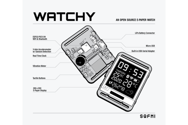 Watchy: The Open-Source E-Paper Watch - Electronics-Lab