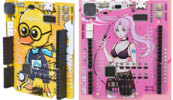 Rgbduino Uno And Rgbduino Rgb Shield Add Light And Questionable Arduino Pcb Electronics