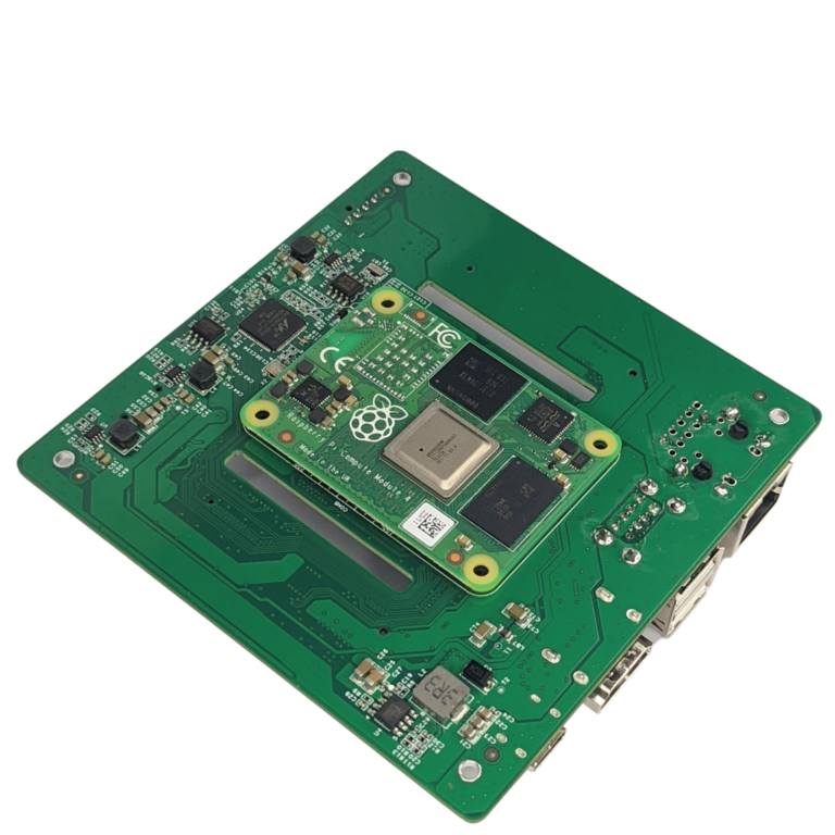 Wiretrustee designs a Four-port SATA Raspberry Pi CM4 carrier board for ...